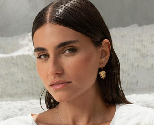 Superette | Zoe & Morgan x No Star Like Thee Hoop - 22K Gold Plate/White