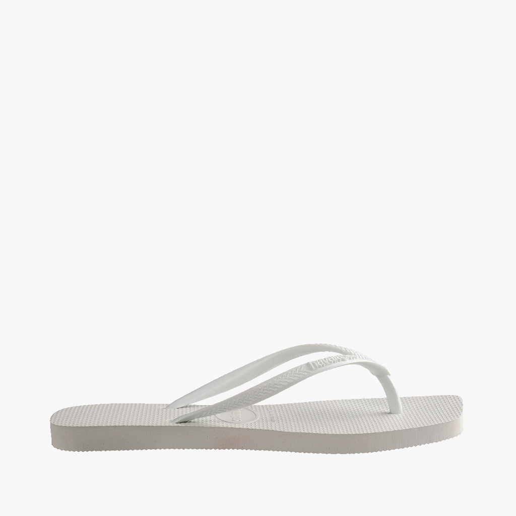 Superette | Slim Square Solid Jandals - White
