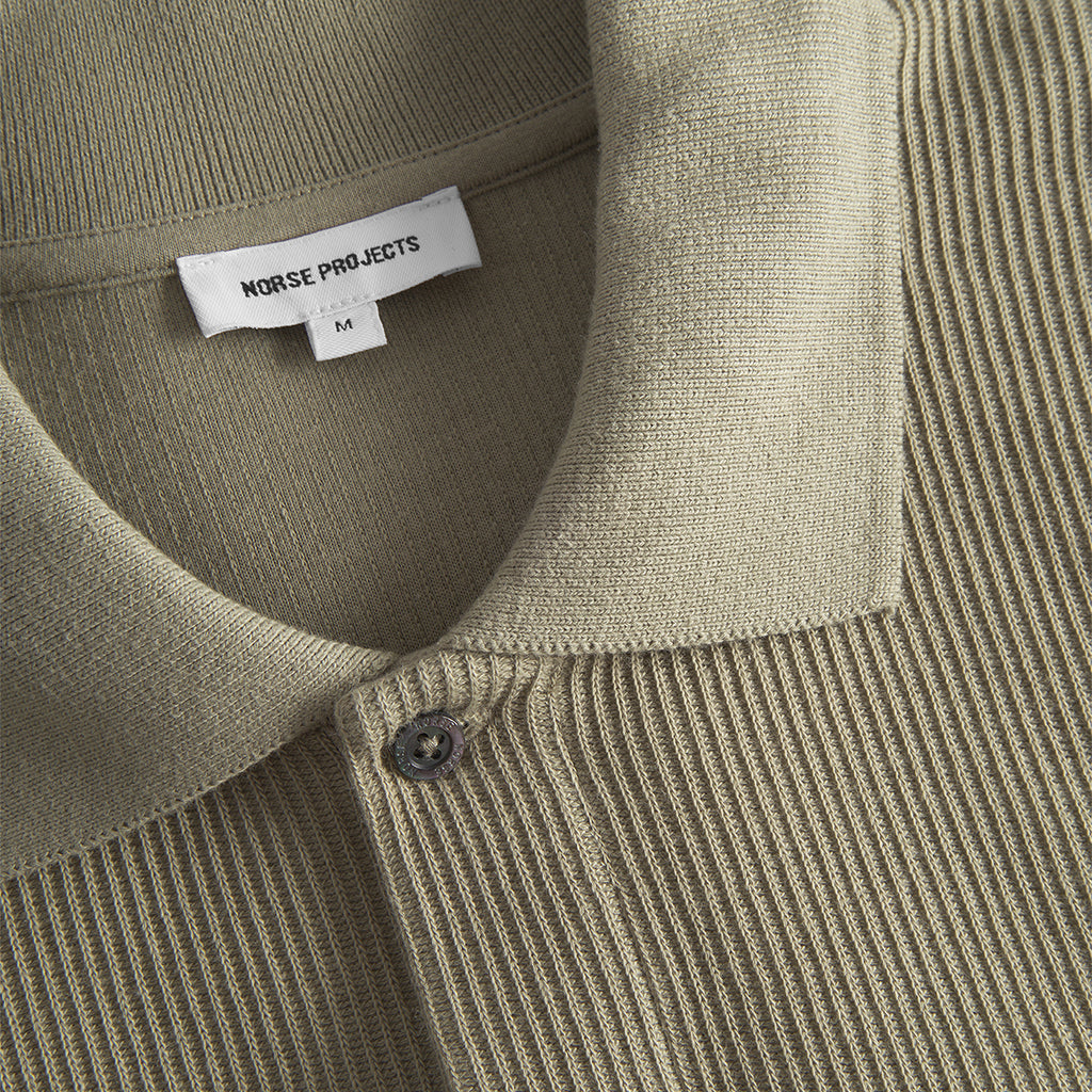 Superette | Ruben Double Face L/S Polo Shirt - Clay