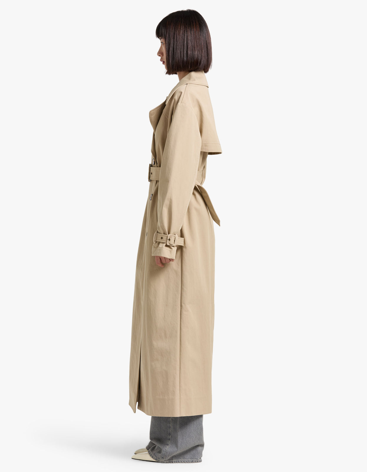 Superette | Kai Trench Coat - Khaki Beige