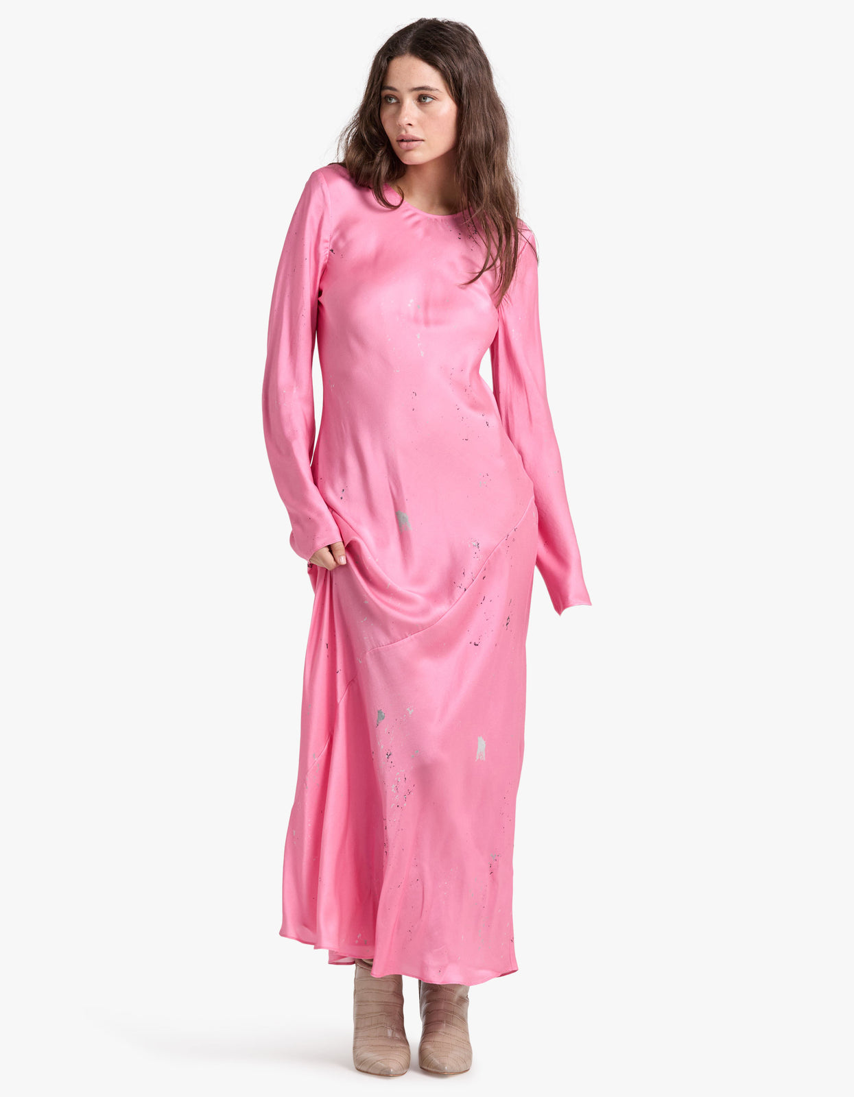 Superette | Full Sleeve Bias Dress - Hog Wash