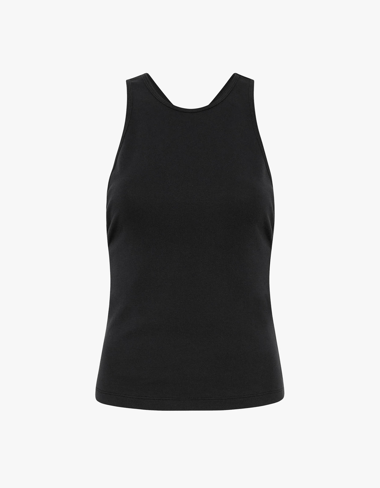 Superette | Organic Cotton V Back Tank - Black