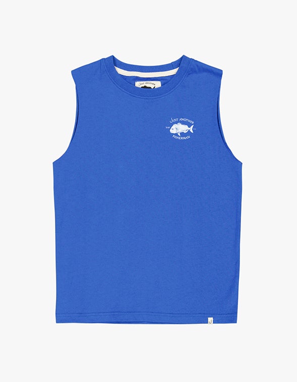 Superette | Mini Snapper Logo Tank - Bright Blue