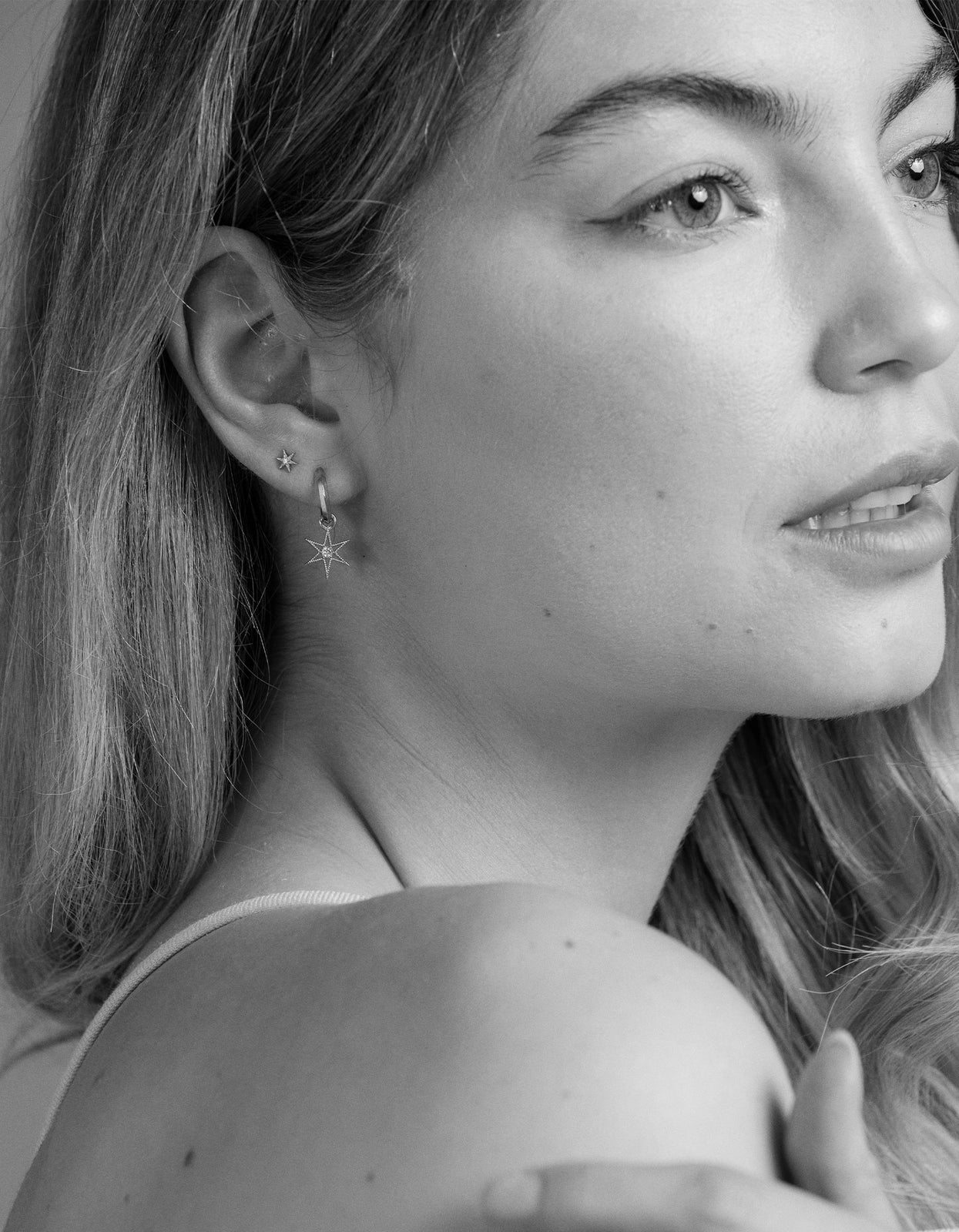 Superette | Zoe & Morgan x No Star Like Thee Stud - Sterling Silver/Whit